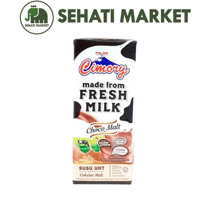 CIMORY FRESH MILK SUSU UHT CHOCO MALT COKELAT MALT 250ml | Lazada Indonesia