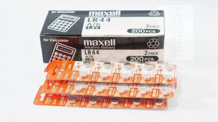 Baterai MAXELL ALKALINE LR44 A76 1.5V | Lazada Indonesia