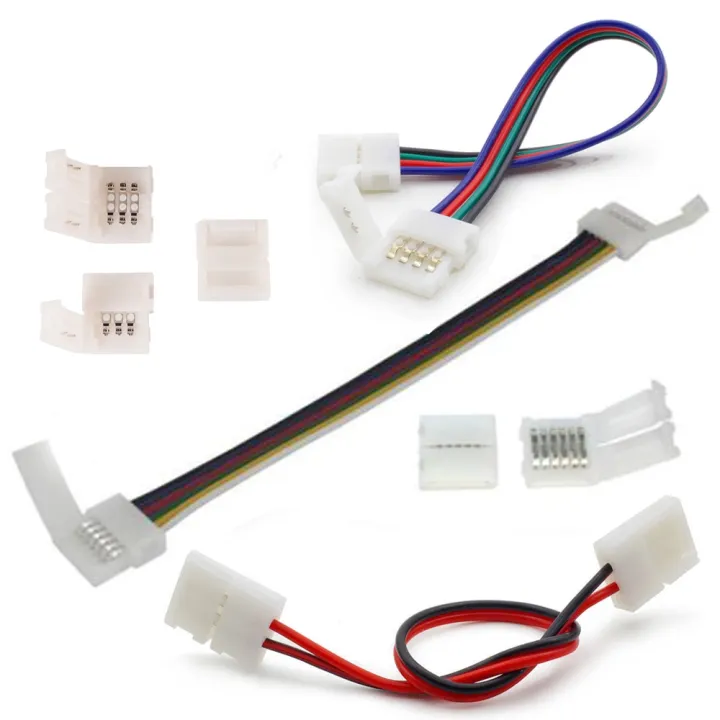 RGB CCT RGBW LED Strip Connector 6pin 5pin 4pin Solderless Adapter For ...