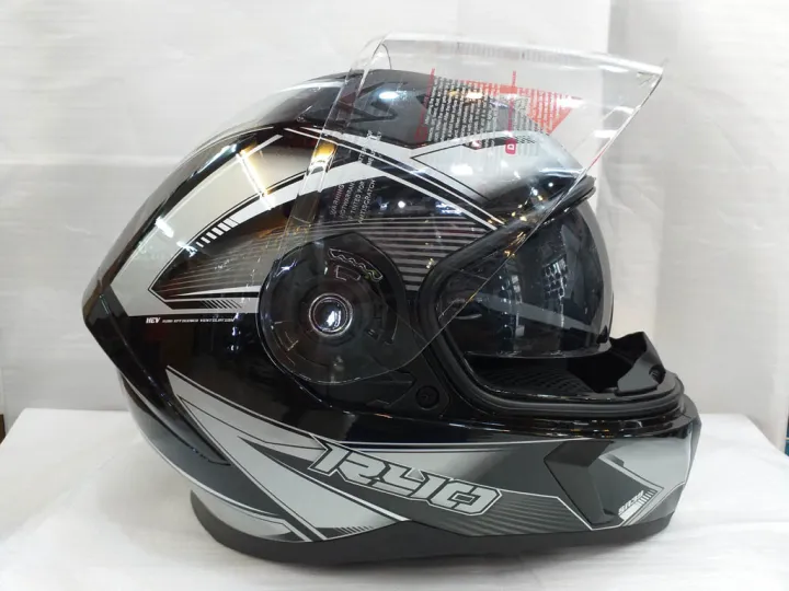 Helmet Full Face Ryo SA39 Printed Dual Visor | Lazada PH