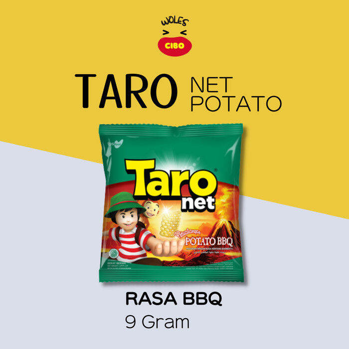TARO Net Potato Rasa BBQ 9gr Snack Renceng Enak Camilan Kentang Murah ...