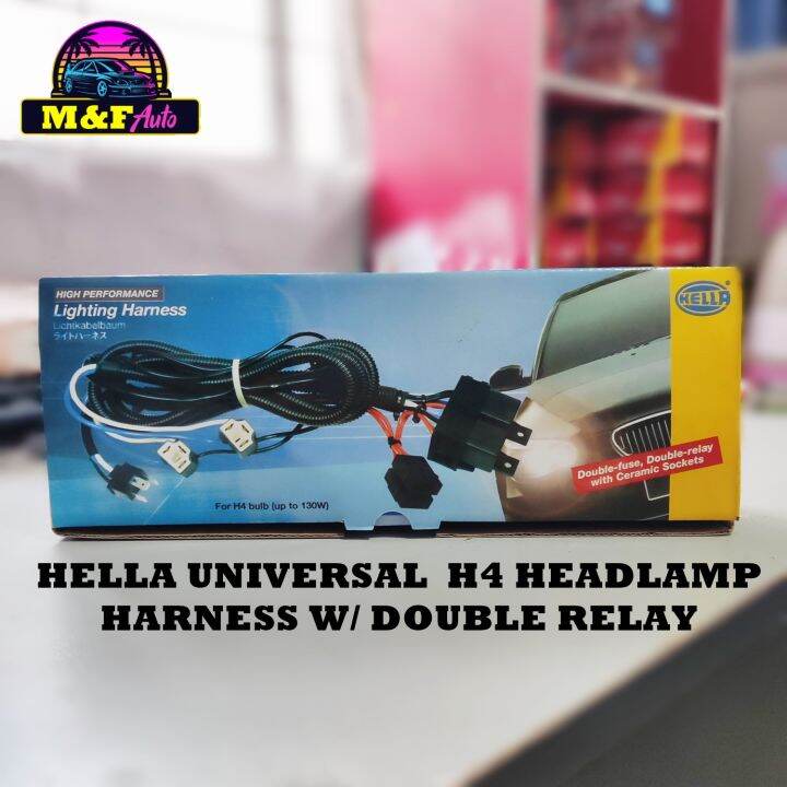 Hella Universal H4 Headlamp Harness W Double Relay Lazada Ph