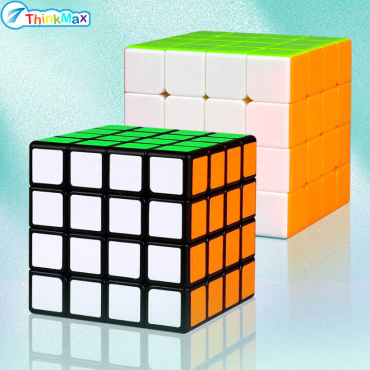 Thinkmax Magic Cube QiYi Qiyuan S 4X4 Stickerless Bright Magic Cube MoFangGe MFG Qiyuan S สี ...