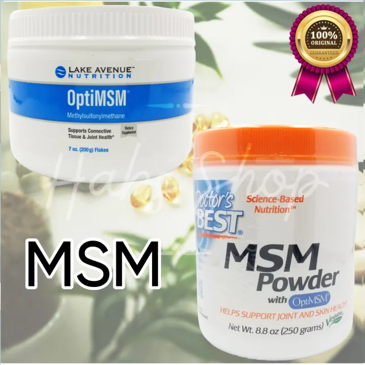 MSM Powder with OptiMSM - Doctor's Best or Lake Avenue Nutrition ...