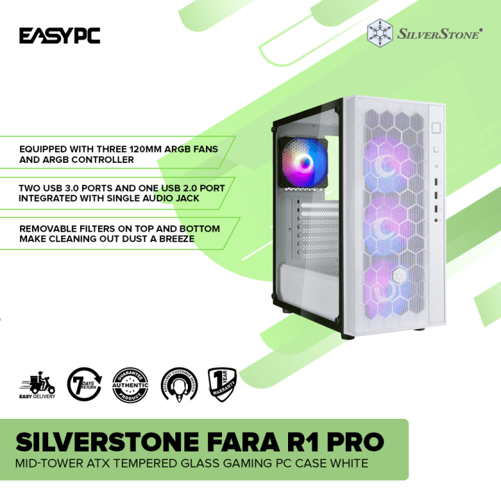 EasyPC | Silverstone FARA R1 PRO Mid-Tower ATX Tempered Glass with 4 ...