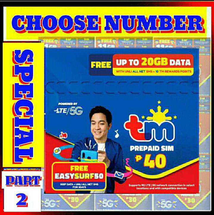 TM SIM CARD 5G "CHOOSE NUMBER SPECIAL" (Part 2) Brand new & Sealed ...