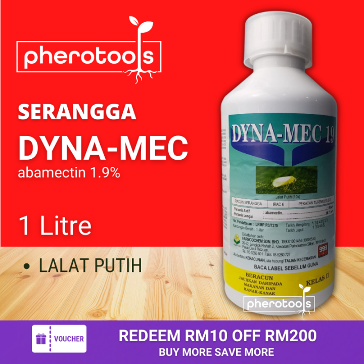 Pherotools DYNA-MEC 19 (1Litre) (abamectin 1.9%) Serangga Lalat Putih ...