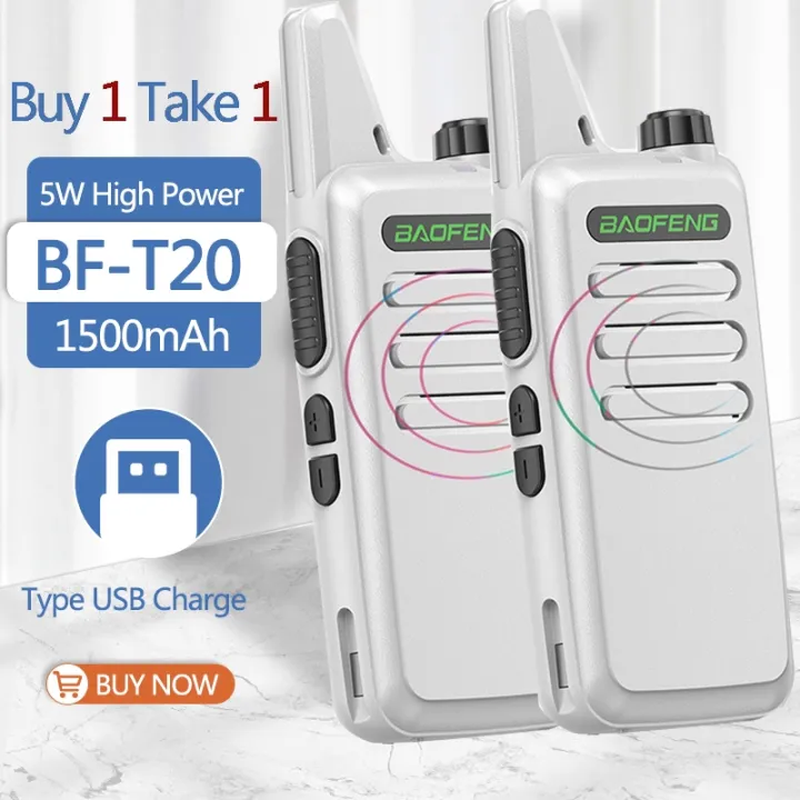 Baofeng BF-T20 Mini Walkie Talkie UHF 400-470MHz For BF-C9 BF-888S KD ...
