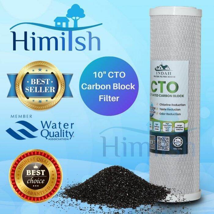 10" Carbon Block CTO Filter Replacement CTO Filter Cartridge For Double ...