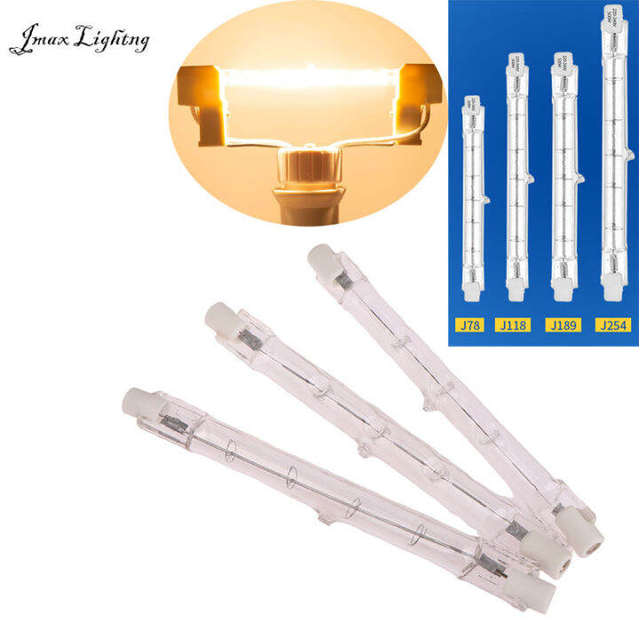 Jmax Dimmable R7S Halogen Linear Light Bulb 60W/80W/100W/120W/150W/500W ...