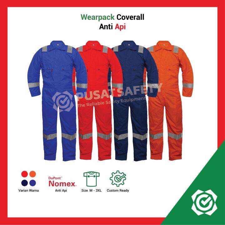 Baju Seragam Safety Wearpack Coverall Anti Api Dupont NOMEX Original 4 ...