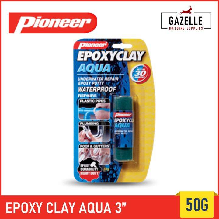 Pioneer Epoxy Clay Aqua Fast Setting Epoxy Putty 3" 50g | Lazada PH
