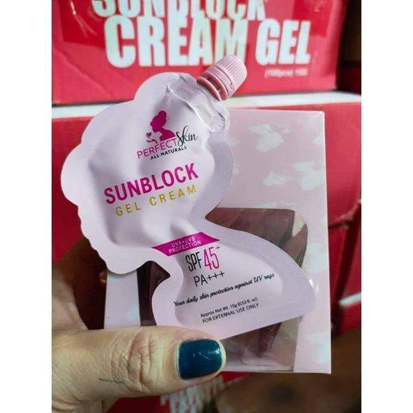 PERFECT SKIN SUNBLOCK GEL CREAM SPF45 ☀️ in 15g | Lazada PH