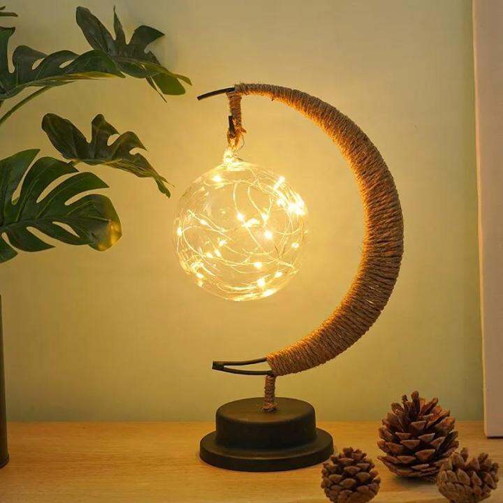 LED Moon Lamp Mood Night Light magnetic rotating and tating floating ...