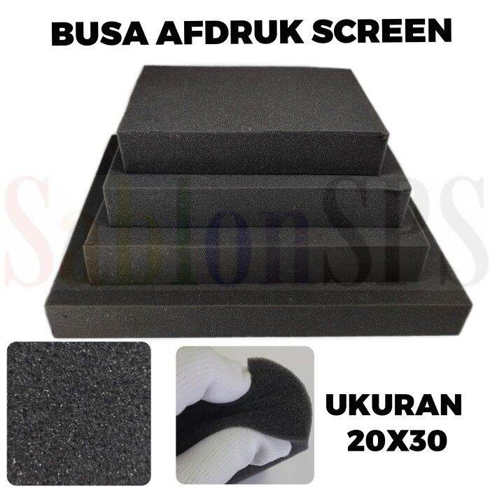 BUSA HITAM AFDRUK SCREEN SABLON 20X30 | Lazada Indonesia