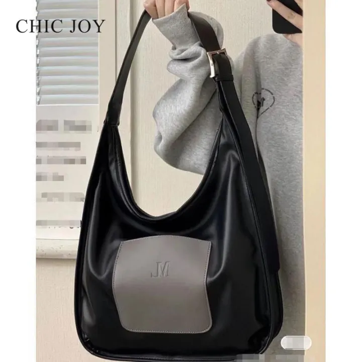 Cjoy กระเป๋าถือ กระเป๋าสะพายสตรีความจุขนาดใหญ่พร็อพกระเป๋าหนัง PU กระเป๋าสะพาย ผู้หญิง กระเป๋า ...