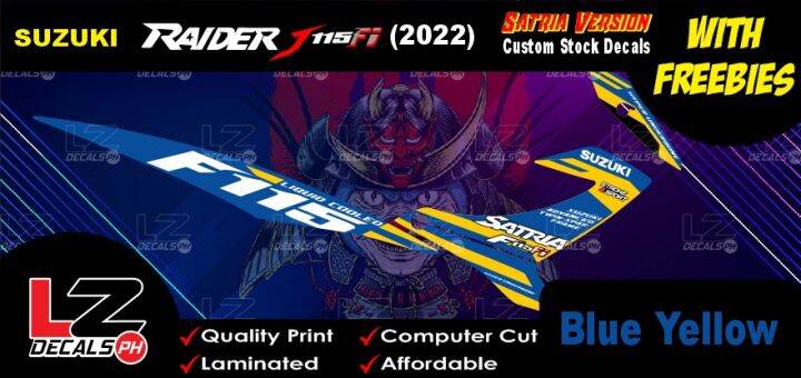 Suzuki Raider J 115 Fi (2022) Satria Version Custom Stock Decals ...