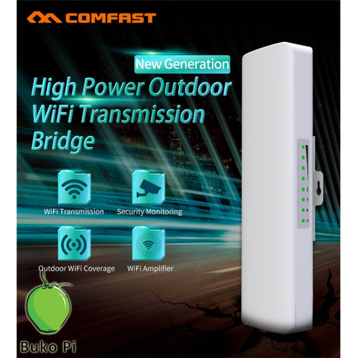 Comfast CF-E314N V2 10km Long Range Bridge 2.4GHz Outdoor | Lazada PH