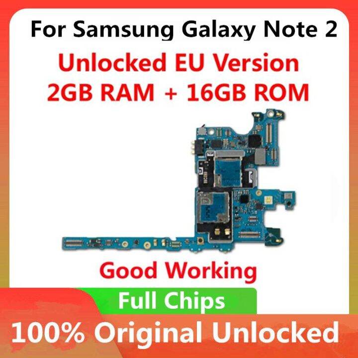 Europe Version For Galaxy Note 2 N7100 N7105 Motherboard ,16GB Original ...