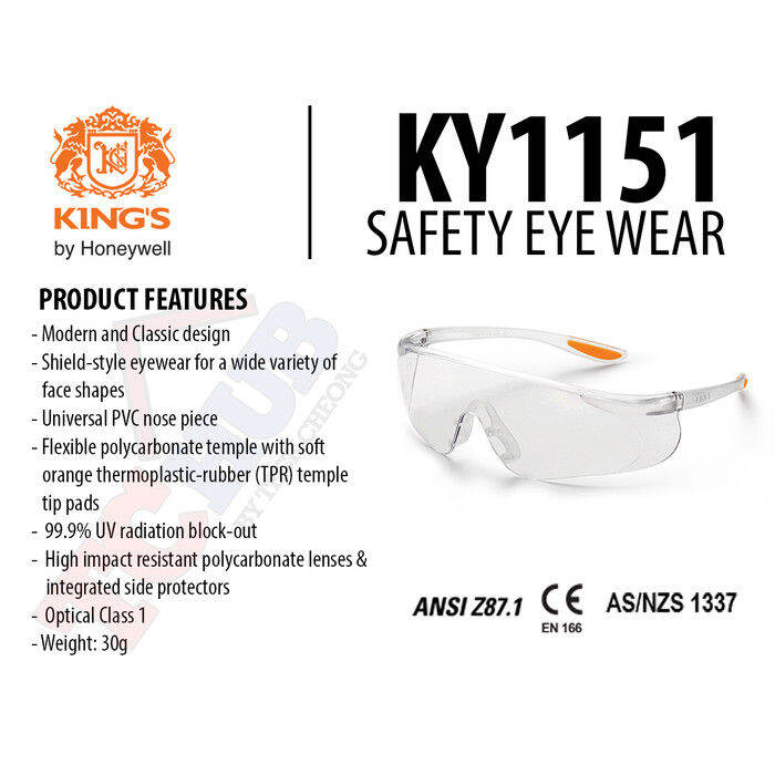 kacamata safety kings ky1151 ky 1151 original | Lazada Indonesia