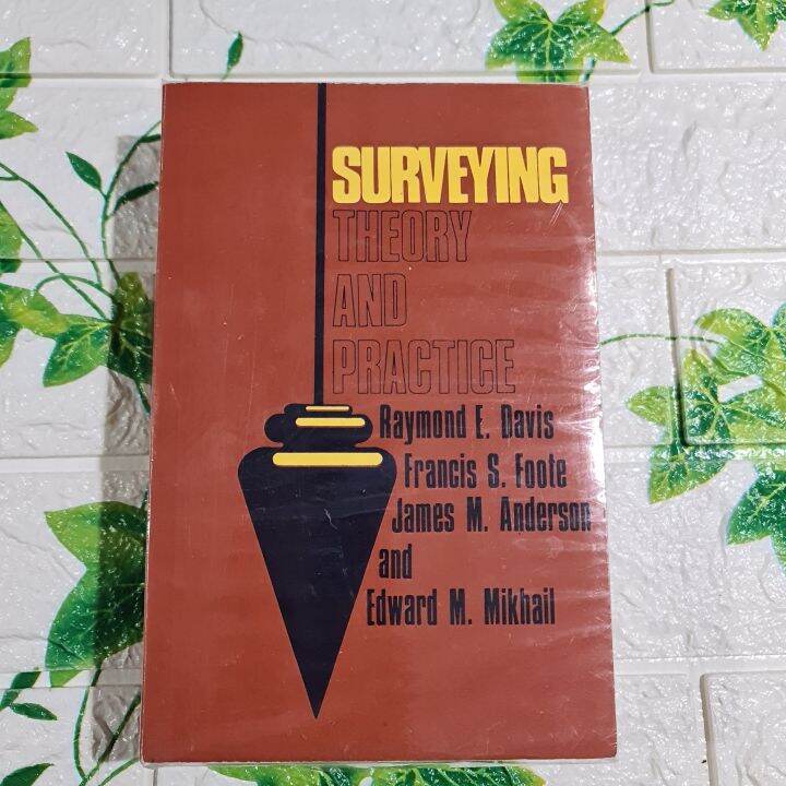 SURVEYING Theory and Practice By: Raymond E.Davis | Lazada PH