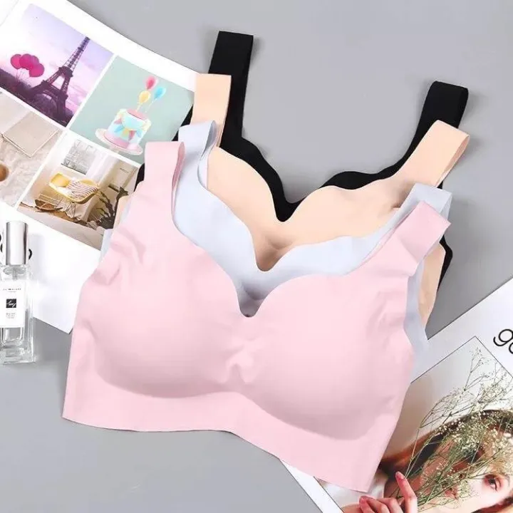 (Lady Chabra) SB-911 สปอร์ตบรา เนื้อผ้านิ่ม บางเบา ไร้ขอบ ไร้ตะเข็บ ไร้โครง กระชับ ฟองบาง ใส่ ...