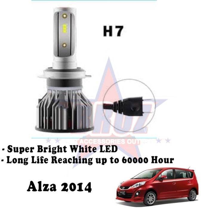 Perodua Alza (Head Lamp) C6 LED Light Car Headlight Auto Head light ...