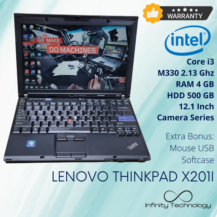 LENOVO THINKPAD X201i CORE I3 RAM 4GB RINGAN SPEED KENCANG | Lazada ...