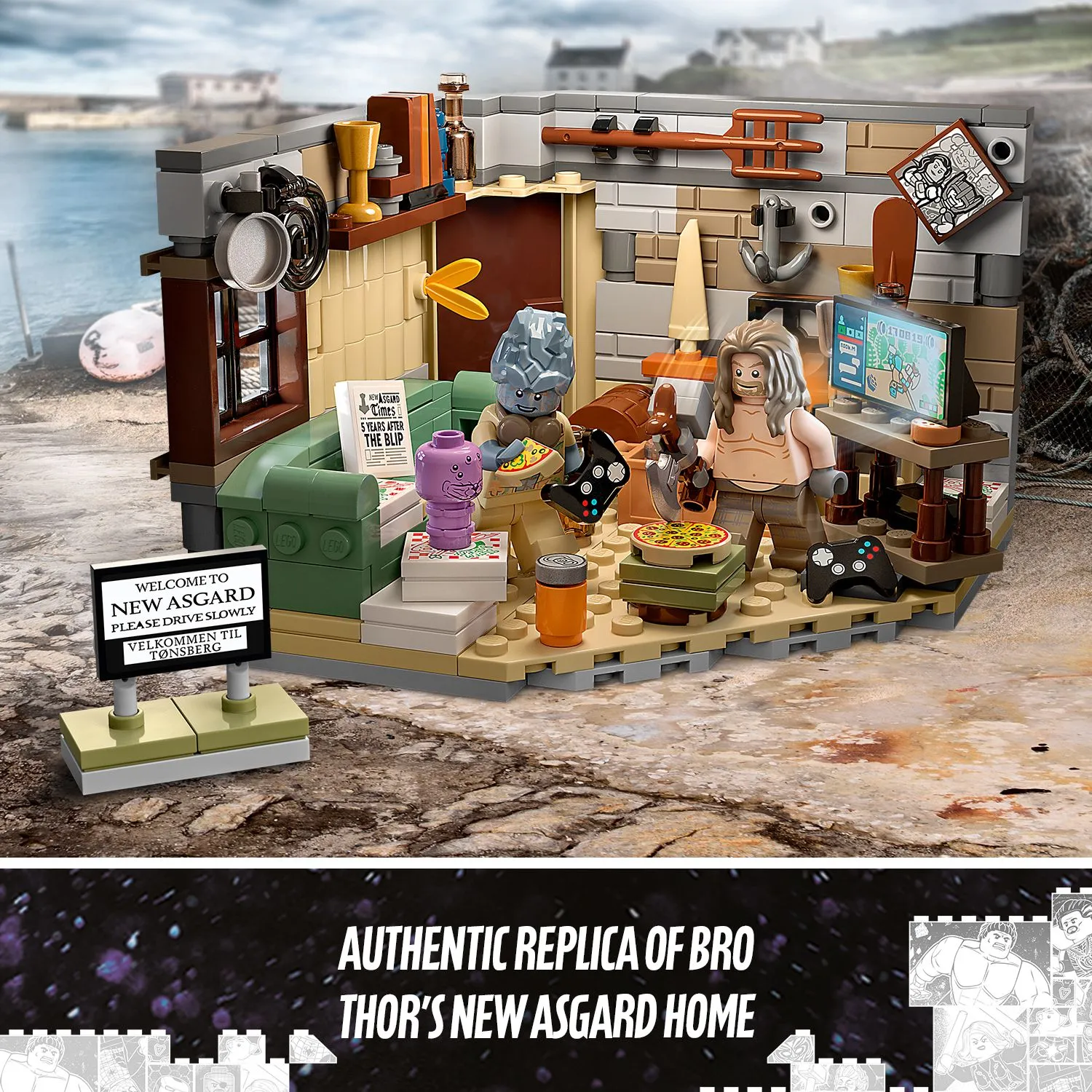 LEGO Super Heroes 76200 Bro Thor’s New Asgard 265 Pieces As the Picture ...