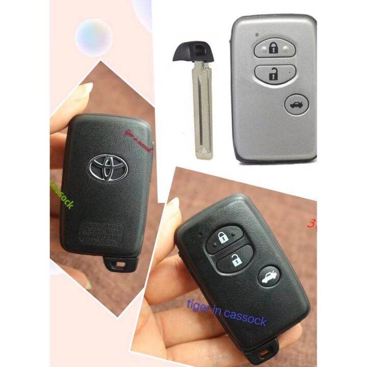 Updating Toyota 3 buttons smart key shell for replacing Toyota Land ...