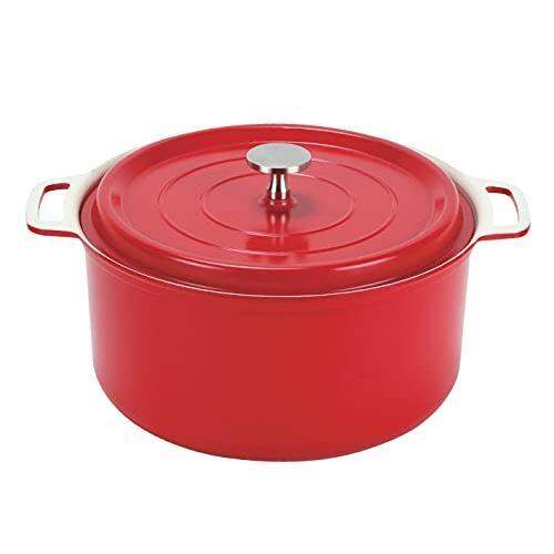 Ceramic processing IH compatible two-handed pan 22 cm red HB-5726 that ...