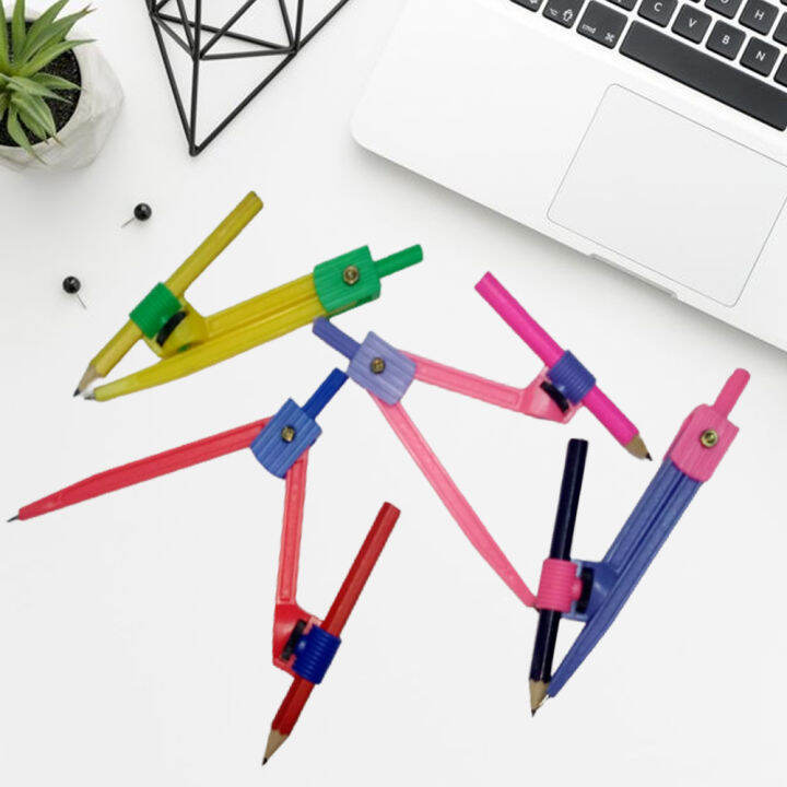 JKS Plastic Compass with Pencil Assorted Colors Joy | Lazada PH