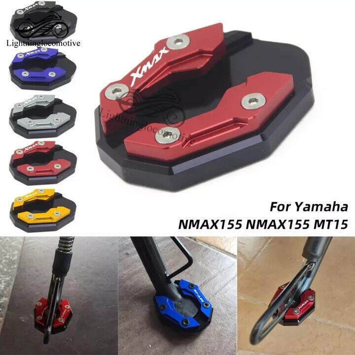 XMAX300 NMAX155 MT15 CNC Motorcycle Kickstand Side Stand Enlarge Foot ...