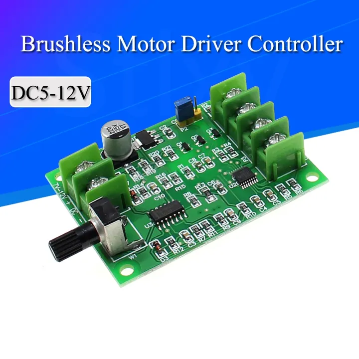 5V 12V Brushless DC Motor Driver Controller Board with Reverse Voltage ...