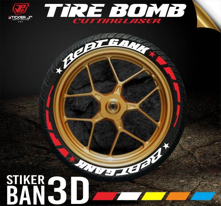 Sticker Ban / Font Ban / Tire Bomb / 3D stiker ban Beat Gank JP-7 ...