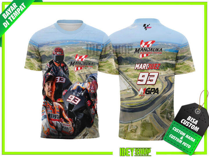 Baju MOTO GP 2022 MARC MARQUEZ 93 Fabio Quartararo Kaos MANDALIKA ...
