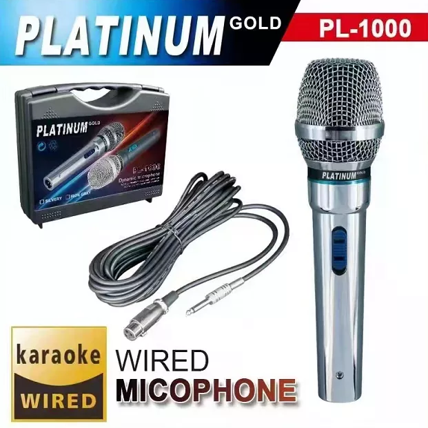 Original Platinum Gold Wireless Microphone PL-1000 High Fedility Sounds ...