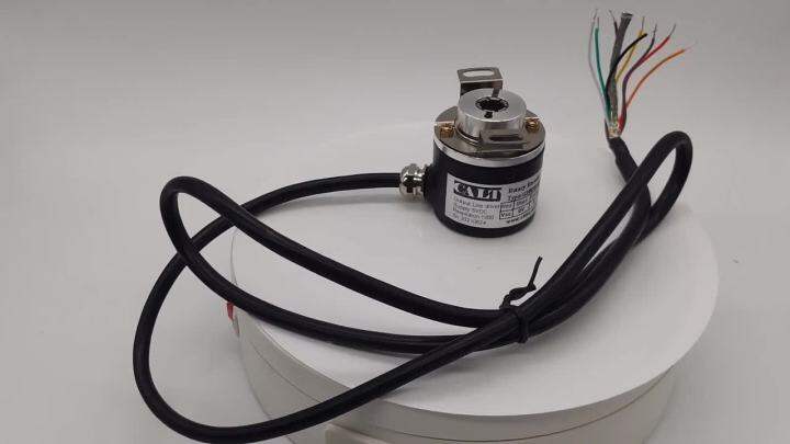 GHB38 Rotary Encoder 8MM Blind Hollow Shaft Encoders Line Driver A B Z ...