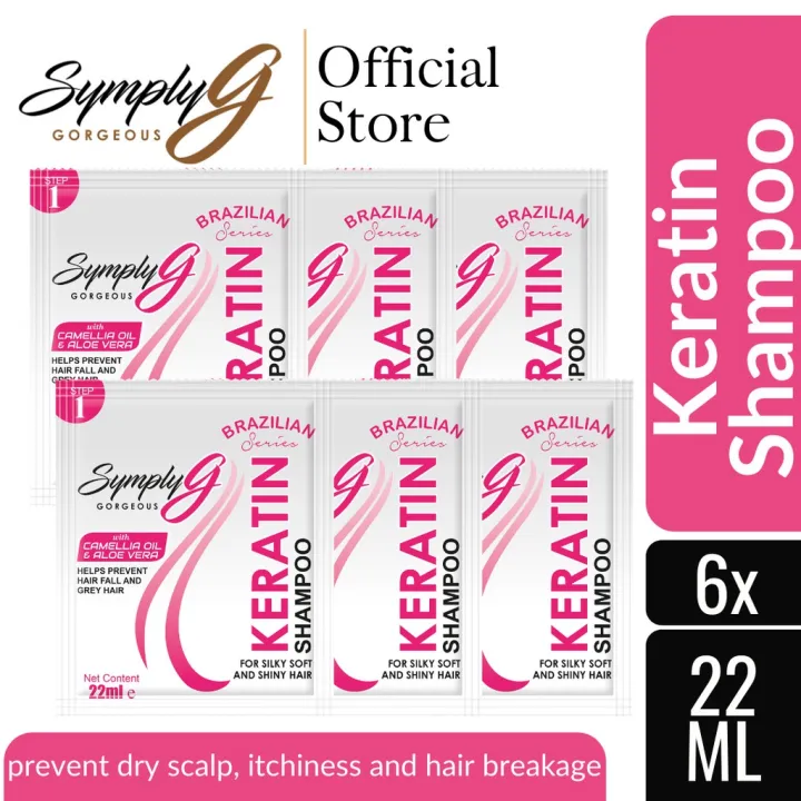 Symply G Keratin Shampoo With Camellia Oil Aloe Vera - bundle of 6 ...