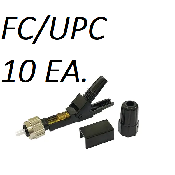 Fast Connector FC/UPC สำหรับเข้าหัวสาย Fiber Optic (10 ชิ้น/แพค ...