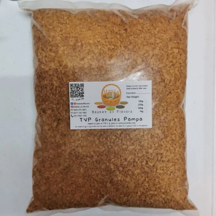 TVP Granules Pampa | Meat Extender | Textured Vegetable Protein | 100g ...