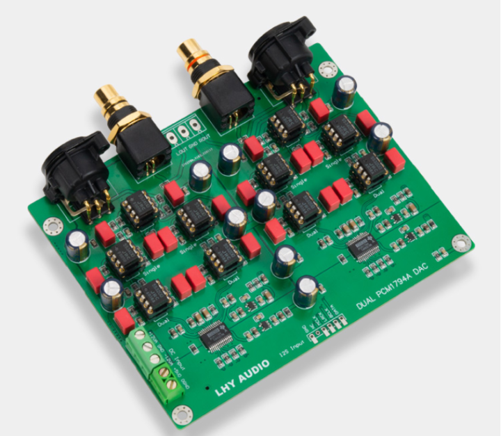 บอร์ดถอดรหัสแบบสมดุล X2 PCM1794A คู่ DAC ชุดสายโคแอกเซียลแบบ USB 24Bit ...