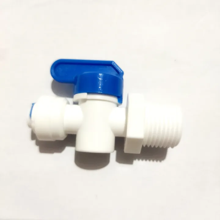 Ball valve / Stop Kran / Stop Keran Plastik Ukuran Drat Luar 1/2" x ...