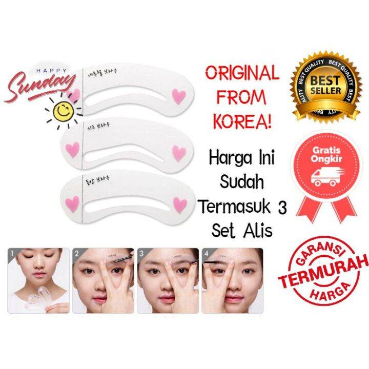 Cetakan aliS 3 model pencetak alis | Lazada Indonesia