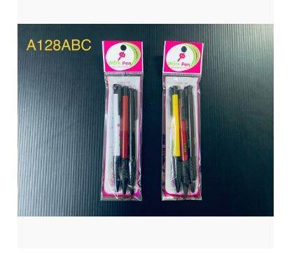ปากกา A128 A+B+C จำนวน 3 ด้ามต่อแพ็ค **ราคาต่อโหล | Lazada.co.th