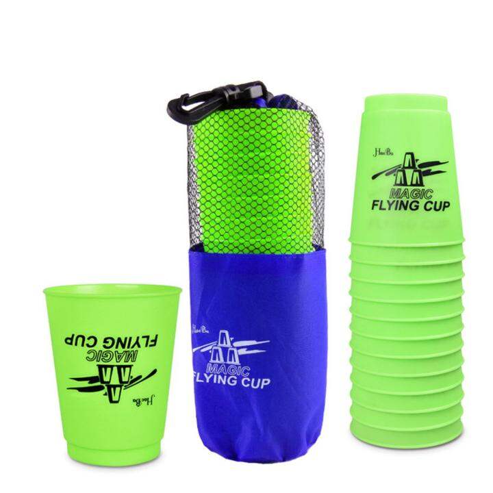 Stack Cup เกมส์เรียงแก้ว(มีให้เลือกหลายสี) Magic flying stacked cup 12 PCS Rapid cup NO.P13 ...