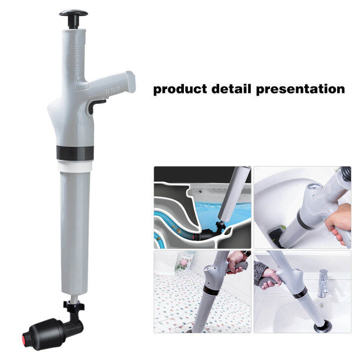 Bathroom Toilet Air Drain Blaster Plunger High Pressure Sink Dredge ...