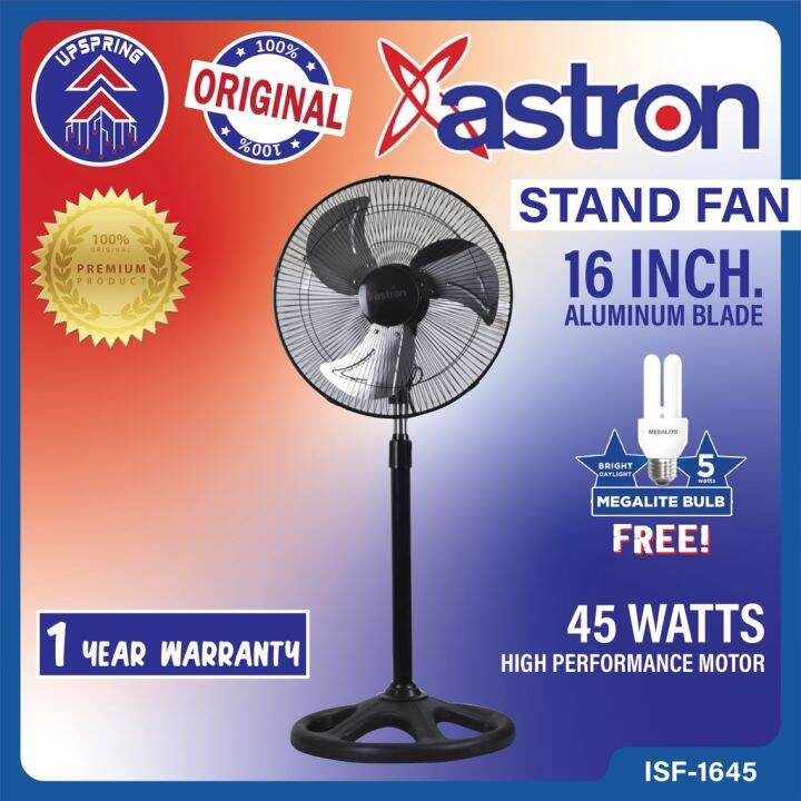 ASTRON Original Orion 16" Stand Fan | Electric Fan 45watts (Black) ISF ...