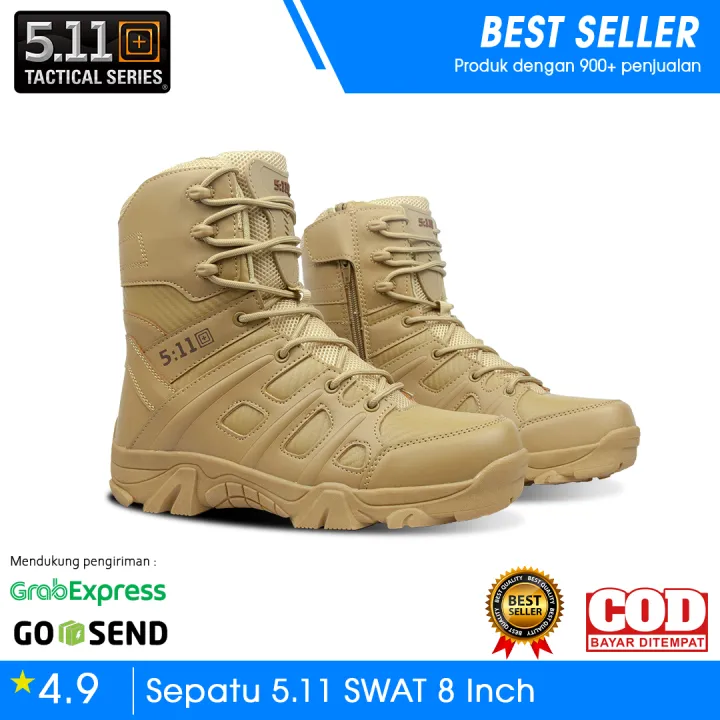 Sepatu Tactical Boots Militer Pria Taktis 5.11 SWAT Army Boot Militares ...