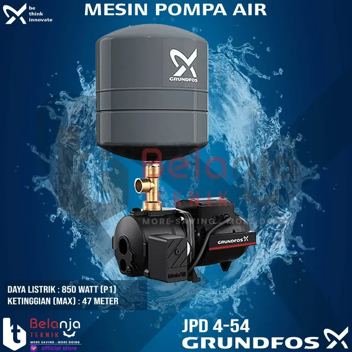 Grundfos Pompa Air JPD 4-54 PT / JD BASIC 4 Jet Pump 40 Meter 850 Watt | Lazada Indonesia